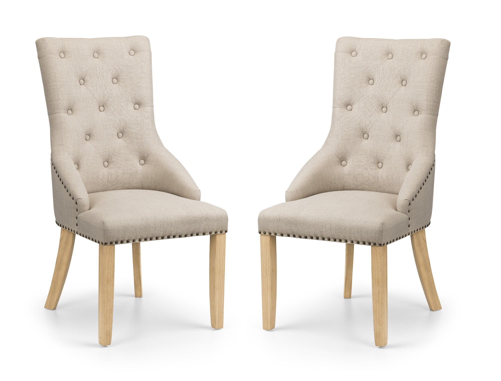 Pay Smart Home | Set Of 2 Loire Button Back Chairs